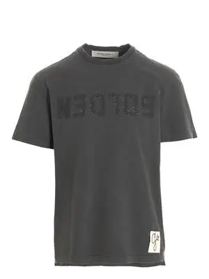 GOLDEN GOOSE Logo T-shirt - Gray