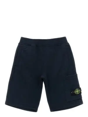 Stone Island Cargo Bermuda Shorts - Blue
