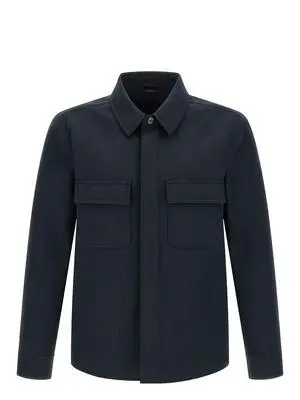 TOM FORD Twill Overshirt - Blue