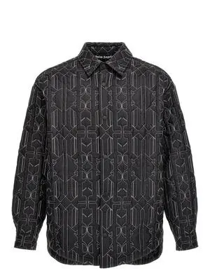Palm Angels Monogram Quilted Dover Jacket - Gray