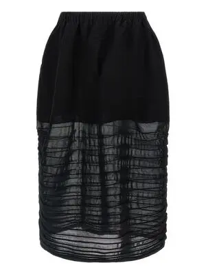 ISSEY MIYAKE ISSEY MIYAKE Moving Knit Midi Skirt