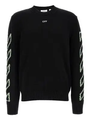 Off-White Diag Outline Sweater - Black