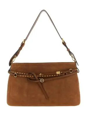 Pinko 'belt' Large Shoulder Bag Brown