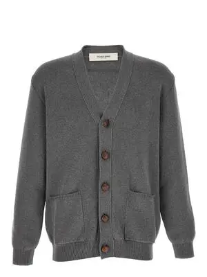 GOLDEN GOOSE Logo Cardigan - Gray