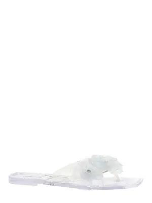 Coperni COPERNI Silicone Flower Flat Sandals Transparent