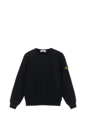 Stone Island Organic Cotton Sweatshirt - Black