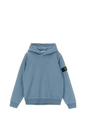 Stone Island Malfilé Cotton Hoodie - Light Blue