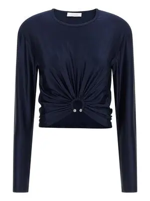 Rabanne Piercing Detail Top - Blue