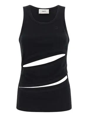 Coperni Spiral Tank Top - Black