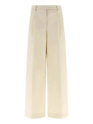 THE LATEST THE LATEST Deva Cotton Gabardine Trousers White