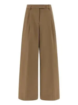 THE LATEST THE LATEST Deva Cotton Gabardine Pants Brown