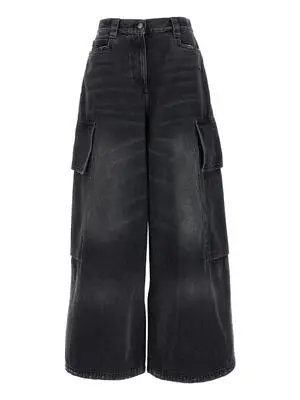 Palm Angels Parachute Denim Jeans - Gray