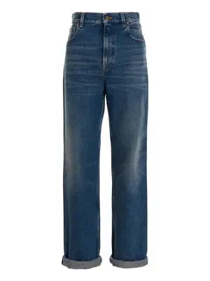 GOLDEN GOOSE Kim Straight Leg Denim Jeans - Blue