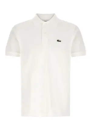 Lacoste Logo Patch Polo Shirt - White