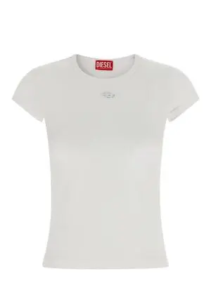 DIESEL® T-angie-od Stretch Cotton Jersey T-shirt - White