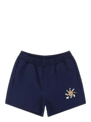 MOSCHINO KID TEEN Moschino Teddy Bear' Bermuda Shorts - Blue