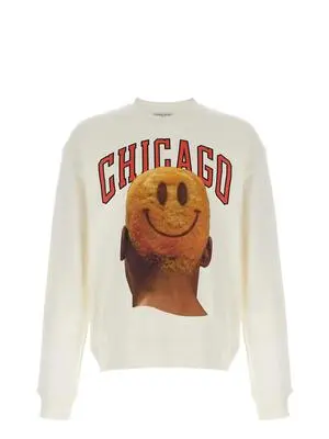 IH NOM UH NIT Chicago Smile Sweatshirt - White