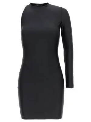 Balenciaga Cut-out One Shoulder Dress - Black