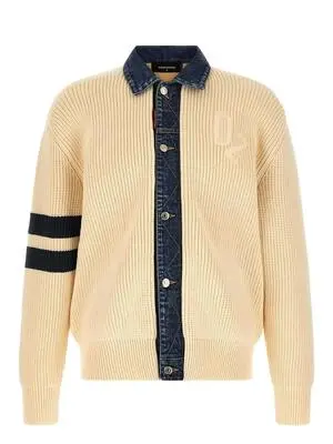 Dsquared2 Denim Mix Cardigan - Beige