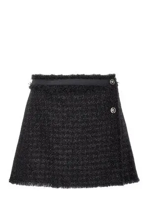 Versace VERSACE Lurex Blend Skirt Black
