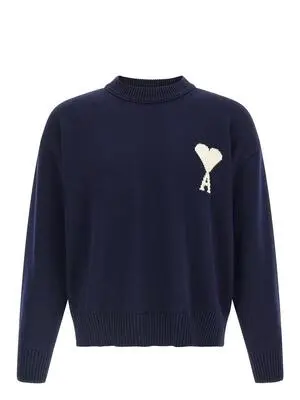 AMI Paris De Coeur Sweater - Blue