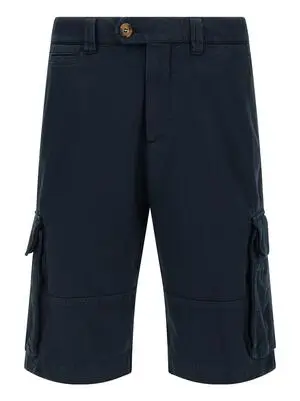 Brunello Cucinelli Cargo Bermuda Shorts - Blue