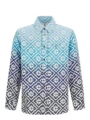 CASABLANCA CASABLANCA Monogram Gradient Jacquard Shacket