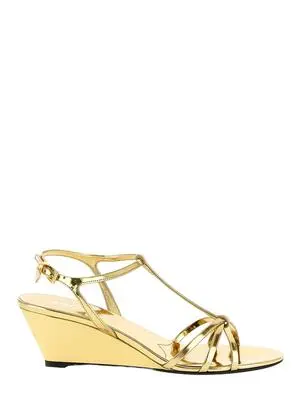 PRADA Laminated Leather Sandals