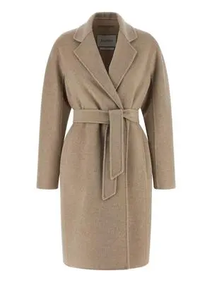Max Mara Cashmere Midi Coat - Beige