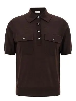 P.a.r.o.s.h Linfa26 Polo Shirt - Brown