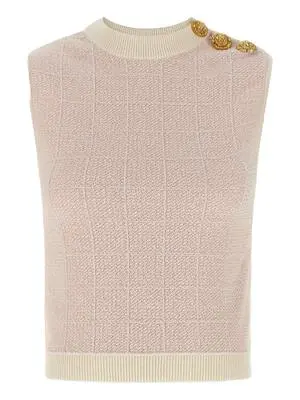 BALMAIN BALMAIN 'Testa Di Leone' Tweed Vest