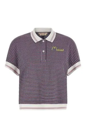 Marni MARNI Check Patterned Short Sleeve Polo Multi