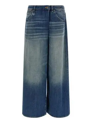 R13 Nico Wrap Denim Jeans - Blue