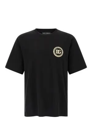 Dolce & Gabbana Dg' Patch T-shirt - Black