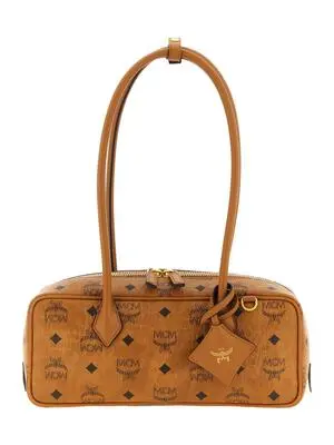 Mcm Aren East West Shoulder Bag - Brown