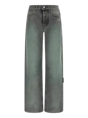 Off-White Spray Susy Denim Jeans - Gray