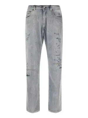 MAISON MARGIELA Stone Washed Denim Jeans - Light Blue