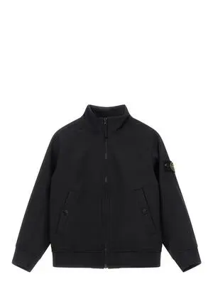 Stone Island Logo Badge Technical Jacket - Black