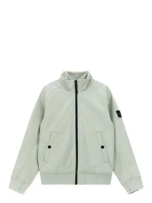 Stone Island Logo Badge Technical Jacket - Gray