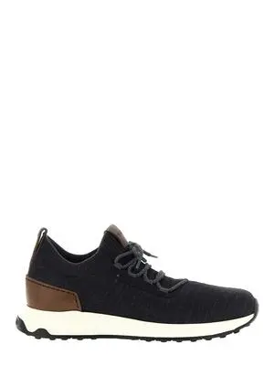 TOD'S Technical Fabric And Calf Leather Sneakers - Gray
