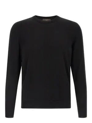 ZANONE Cotton Pullover - Black