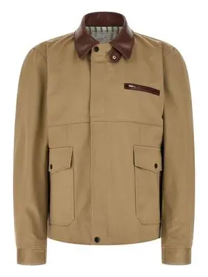 Sacai Cotton Blouson Jacket - Beige