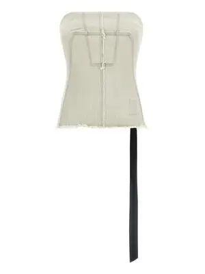 RICK OWENS DRKSHDW Denim Bustier Top