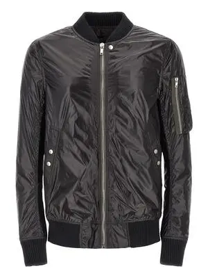 Rick Owens Classic Flight Bomber Jacket - Black