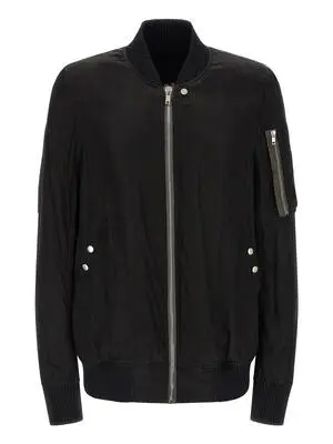 Rick Owens Classic Flight Bomber Jacket - Black