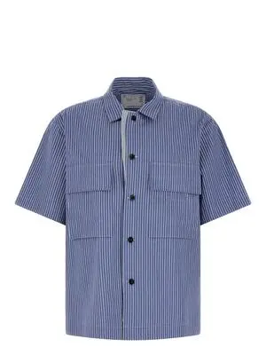Sacai Striped Shirt - Light Blue