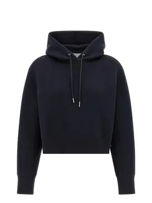 Sacai SACAI Sponge Cotton Blend Hoodie Blue