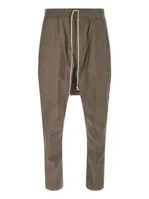 Rick Owens RICK OWENS Drawstring Long Trousers Gray