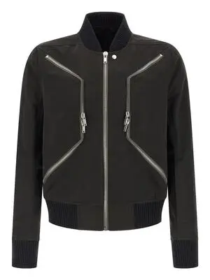 Rick Owens Heizer Flight Bomber Jacket - Black