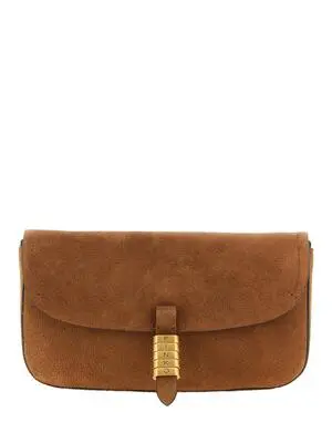 Pinko Saddle Flat Medium Shoulder Bag - Brown